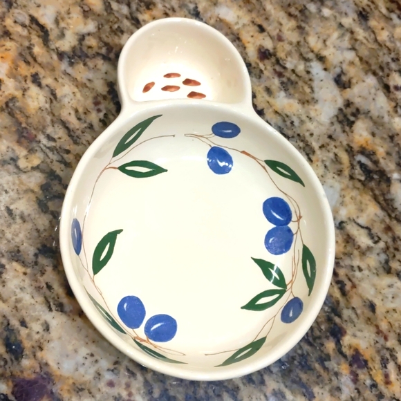 unknown | Dining | Vintage Bread And Dipping Oil Dishhand Painted Italy ...